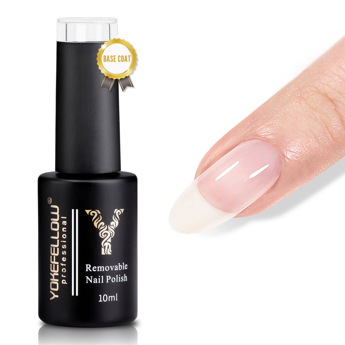 YOKEFELLOW Professional Salon Long Lasting UV Gel Rubber Base Coat ...